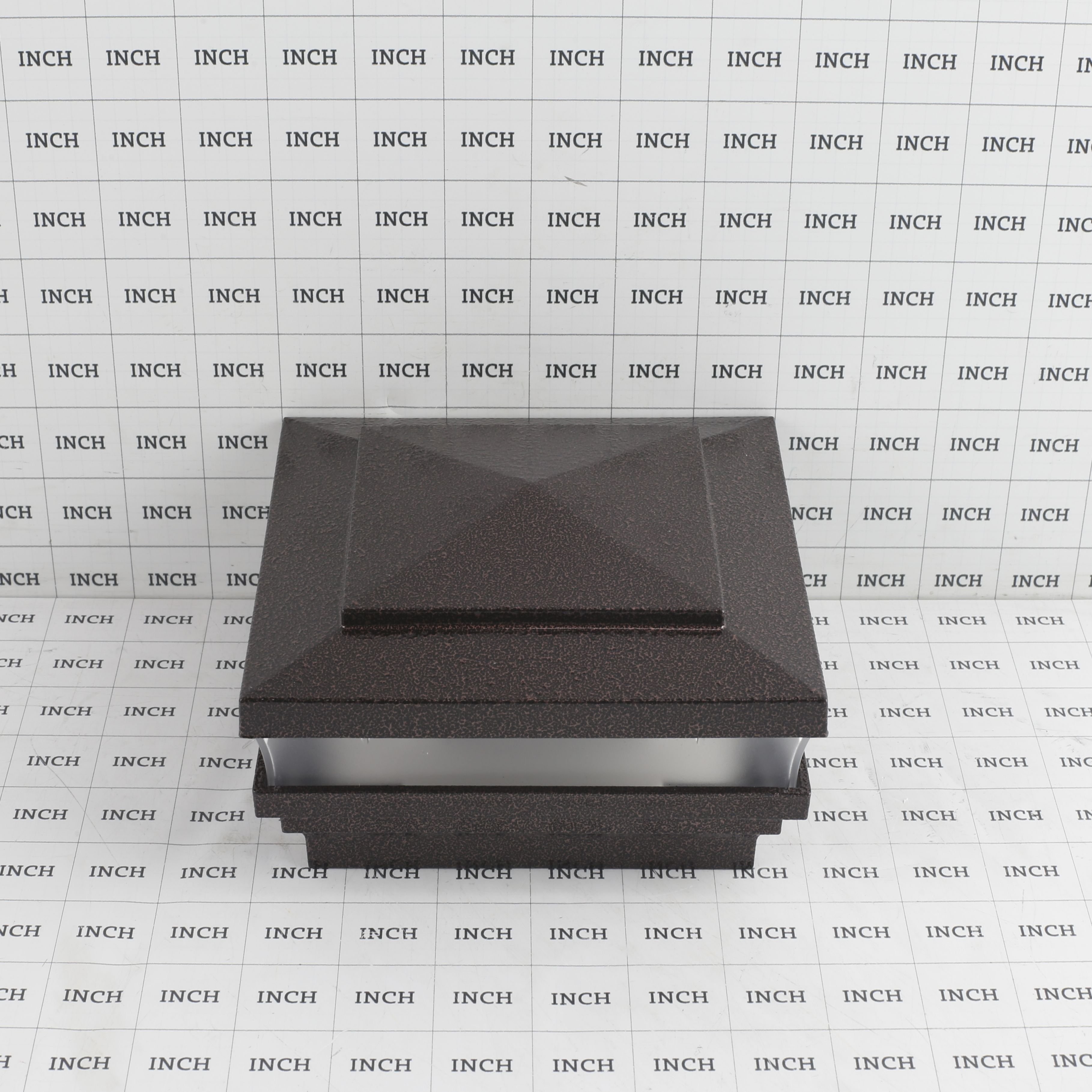 4" Sq. Cape May Low Voltage LED Lighted Vinyl Post Cap for Vinyl Fence ...