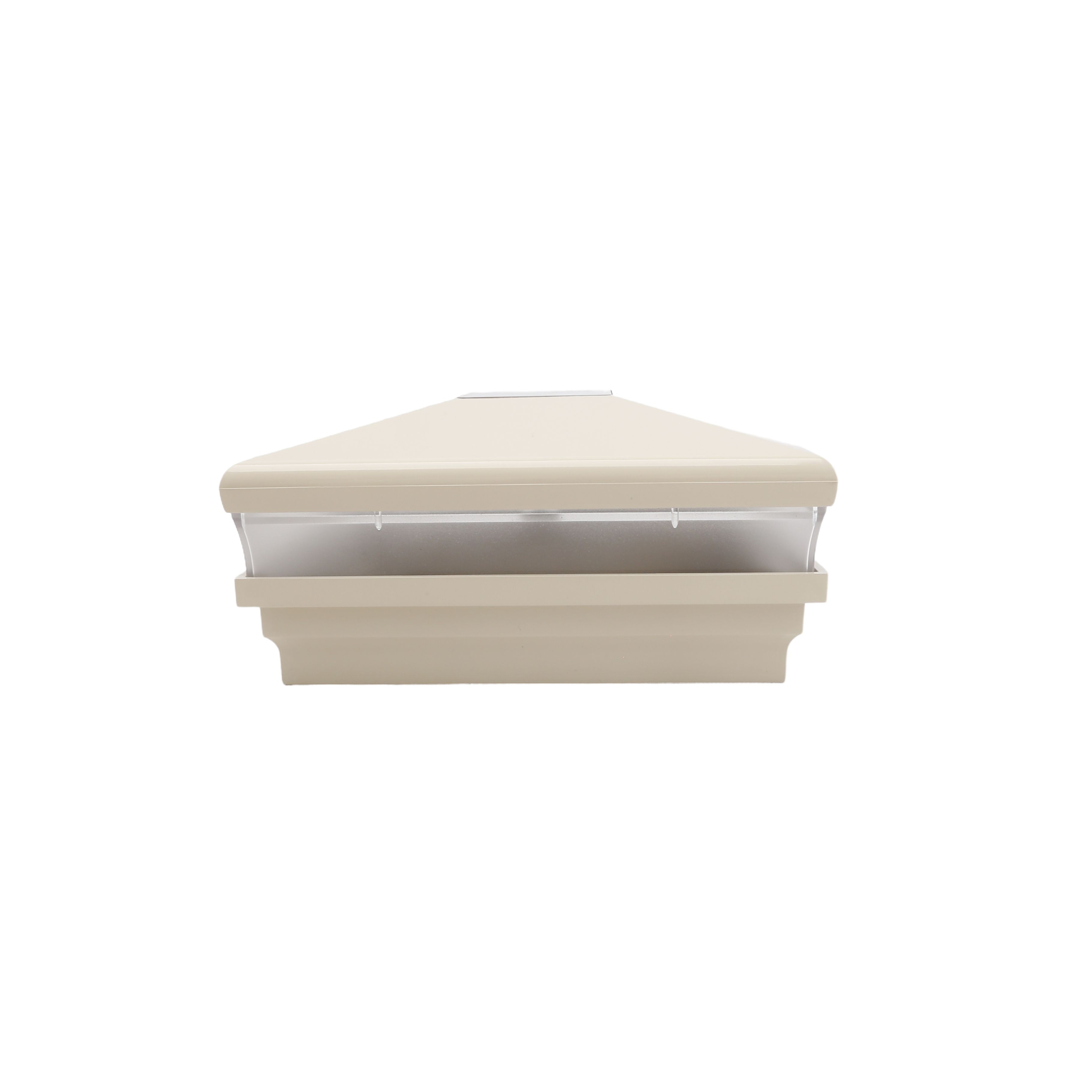 6" x 6" Neptune Solar LED Lighted Vinyl Post Cap - Almond