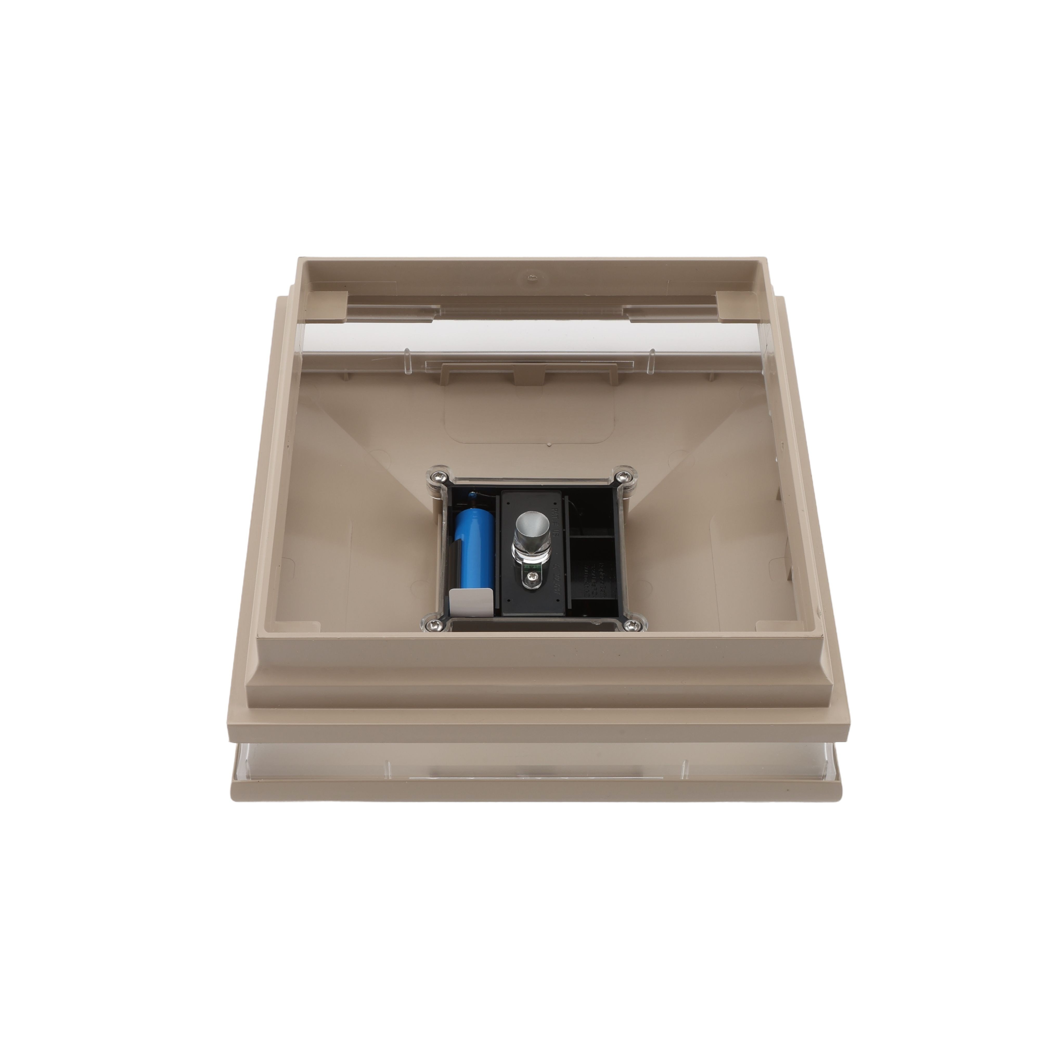 6" Sq. Neptune Solar LED Lighted Vinyl Post Cap for Vinyl Fence and ...