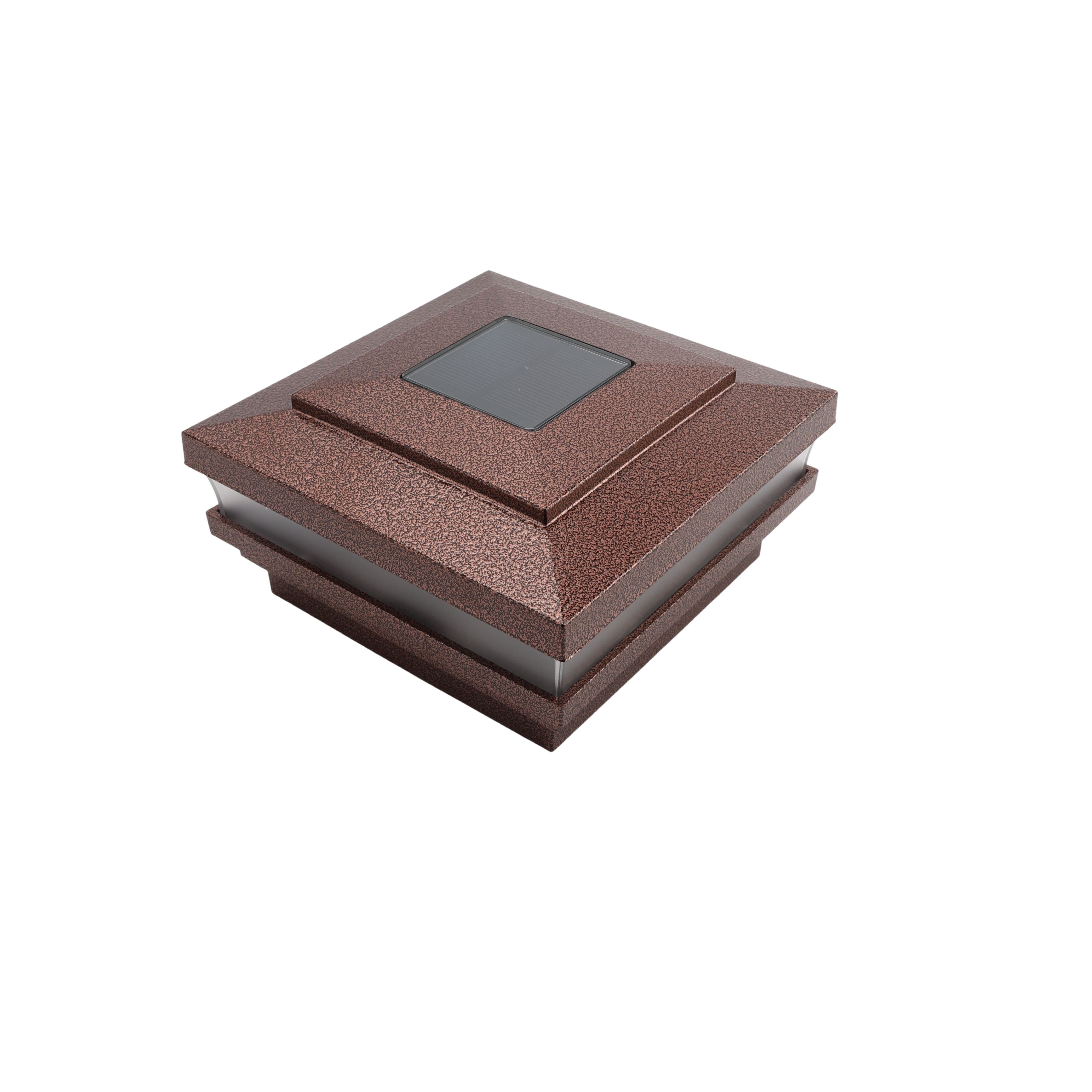 copper solar post cap