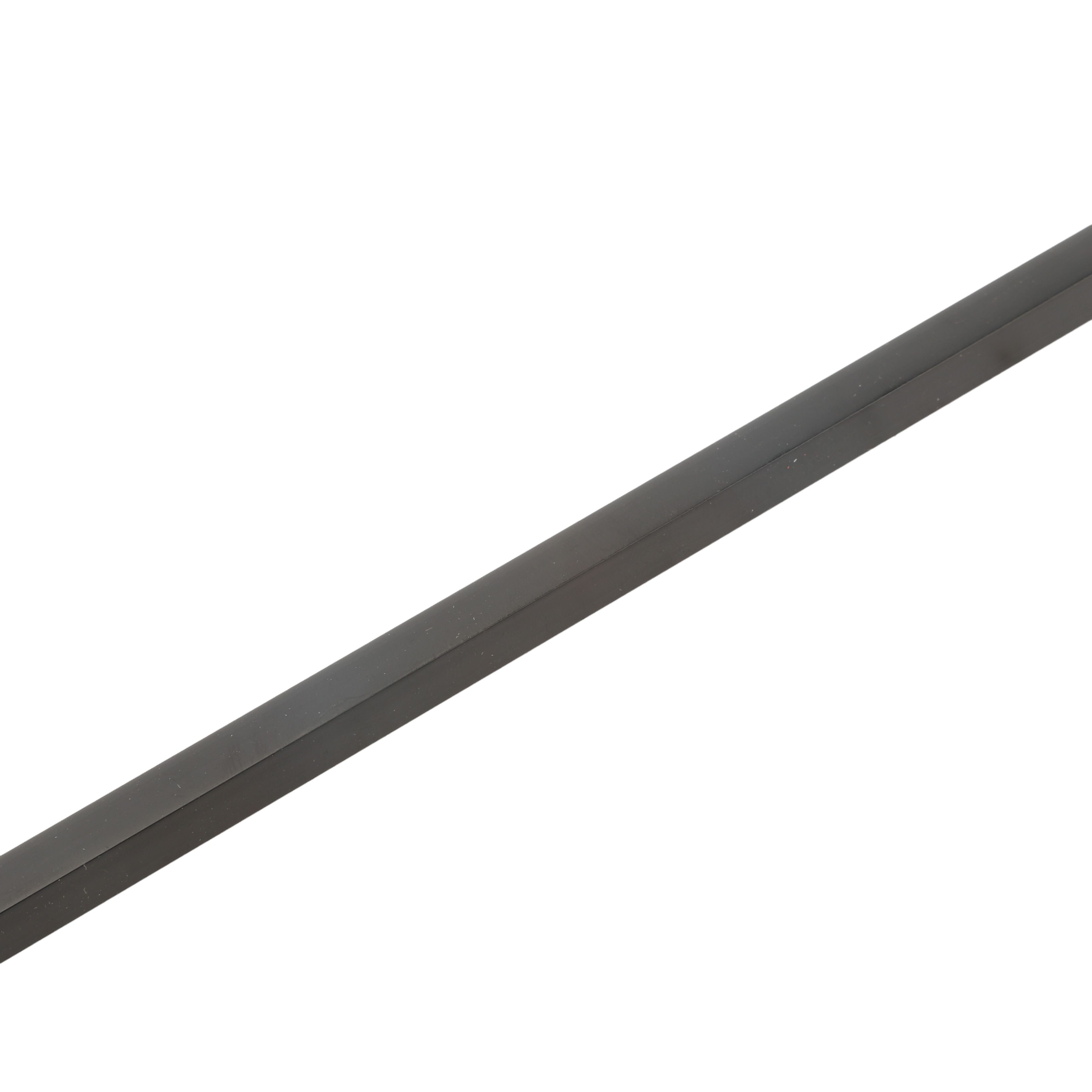 Black Vinyl Under Rail Strip with U-Channel - Low Voltage