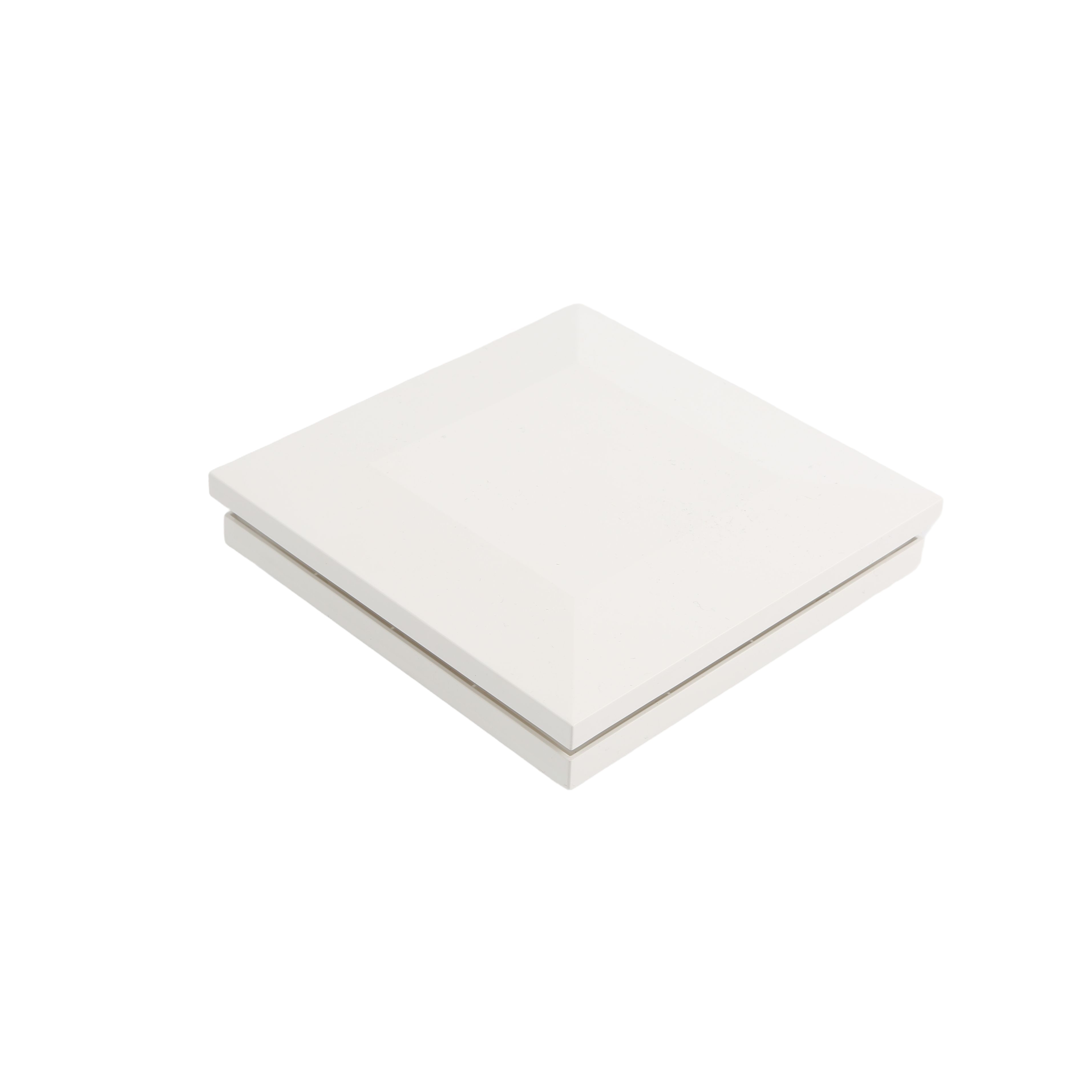 4 1/4" Sq. Ornamental Low Voltage LED Lighted Vinyl Post Cap For AZEK ...