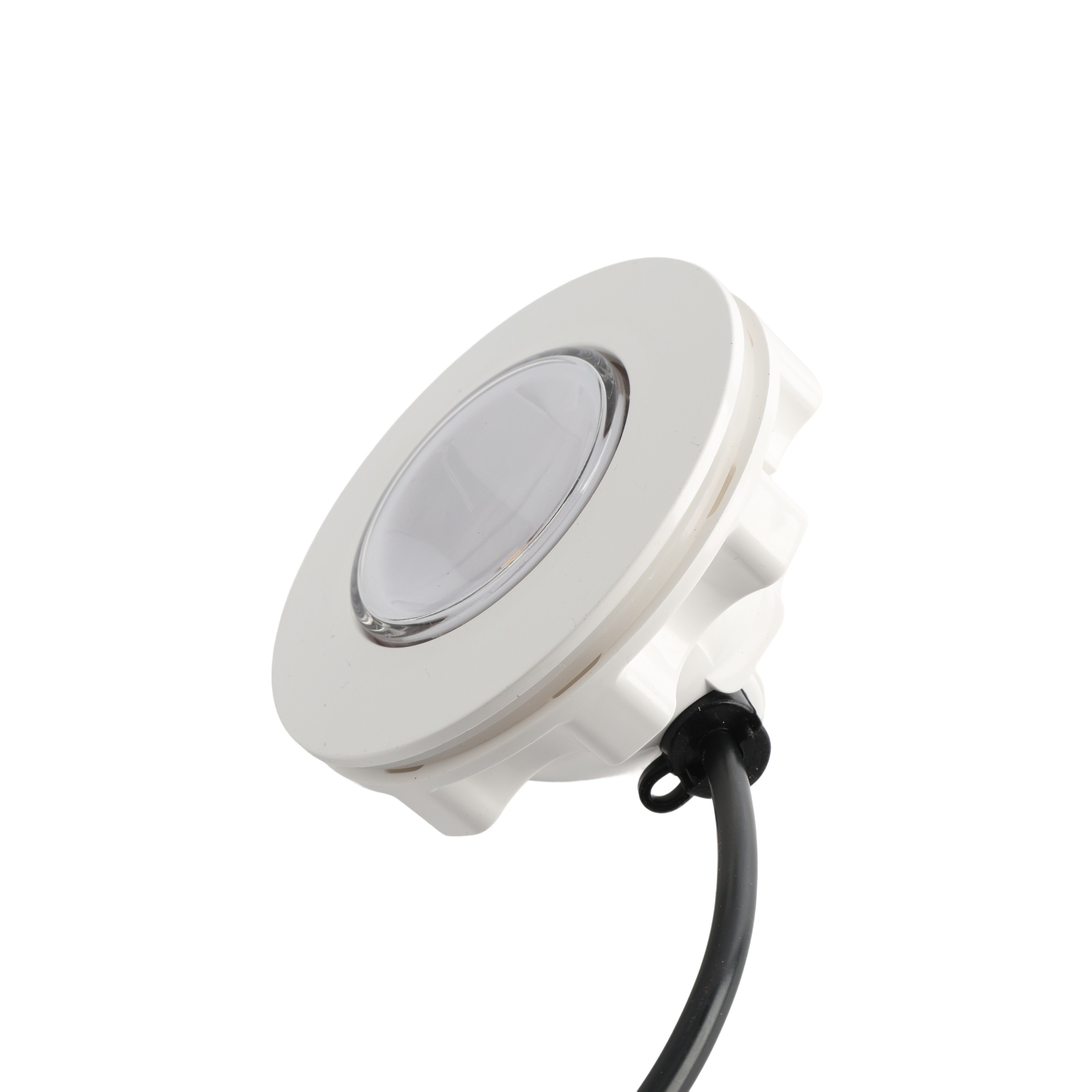 White Vinyl ZipUp Under Deck Ceiling Light - Low Voltage Cool White