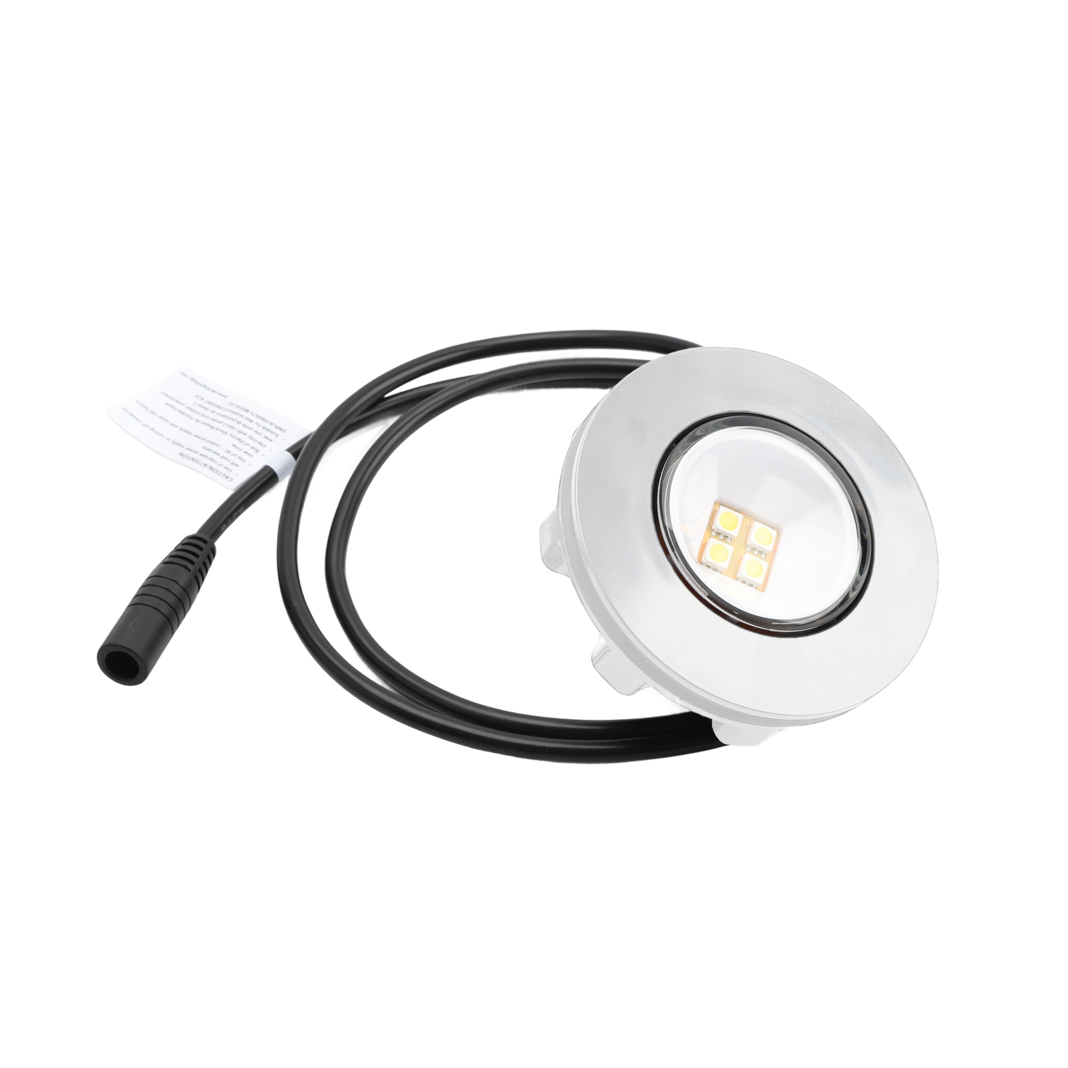White Vinyl ZipUp Under Deck Ceiling Light (4 Piece) - Low Voltage Warm ...