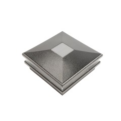 6" Sq. Neptune Solar LED Lighted Vinyl Post Cap for Vinyl Fence and ...