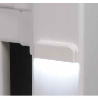Black Vinyl Deck Railing and Stair Side Light with Cover - Low Voltage ...